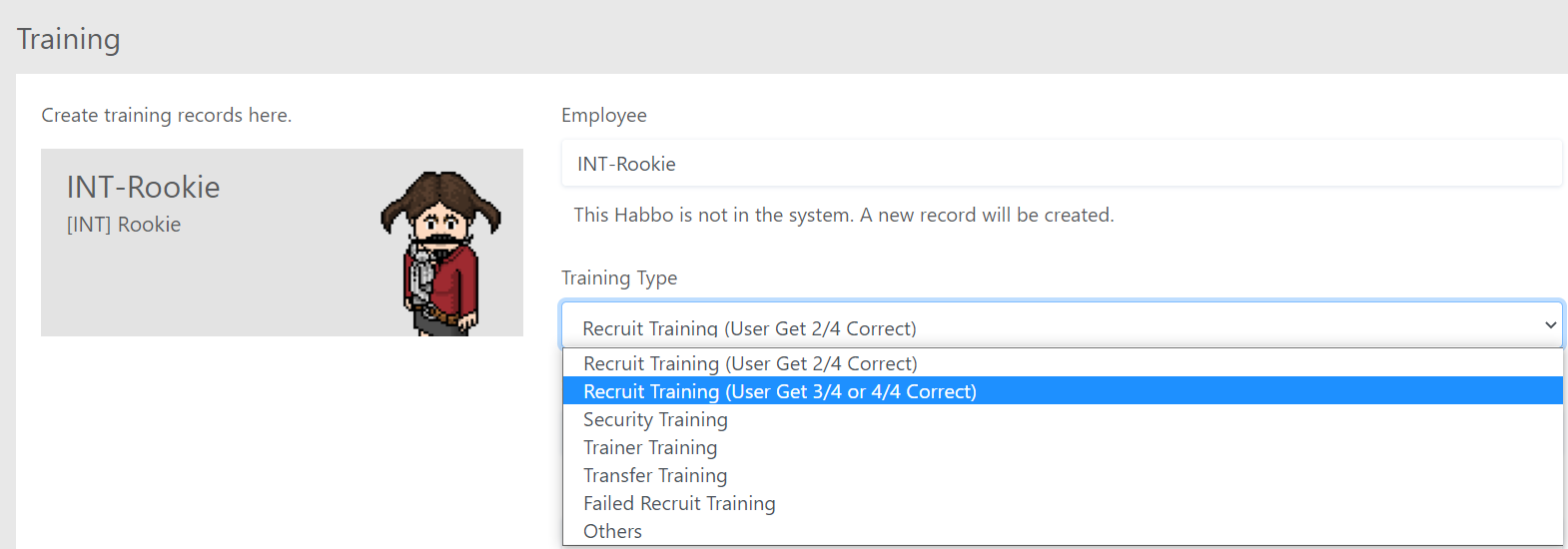 Trainer Handbook - Interpol Habbo